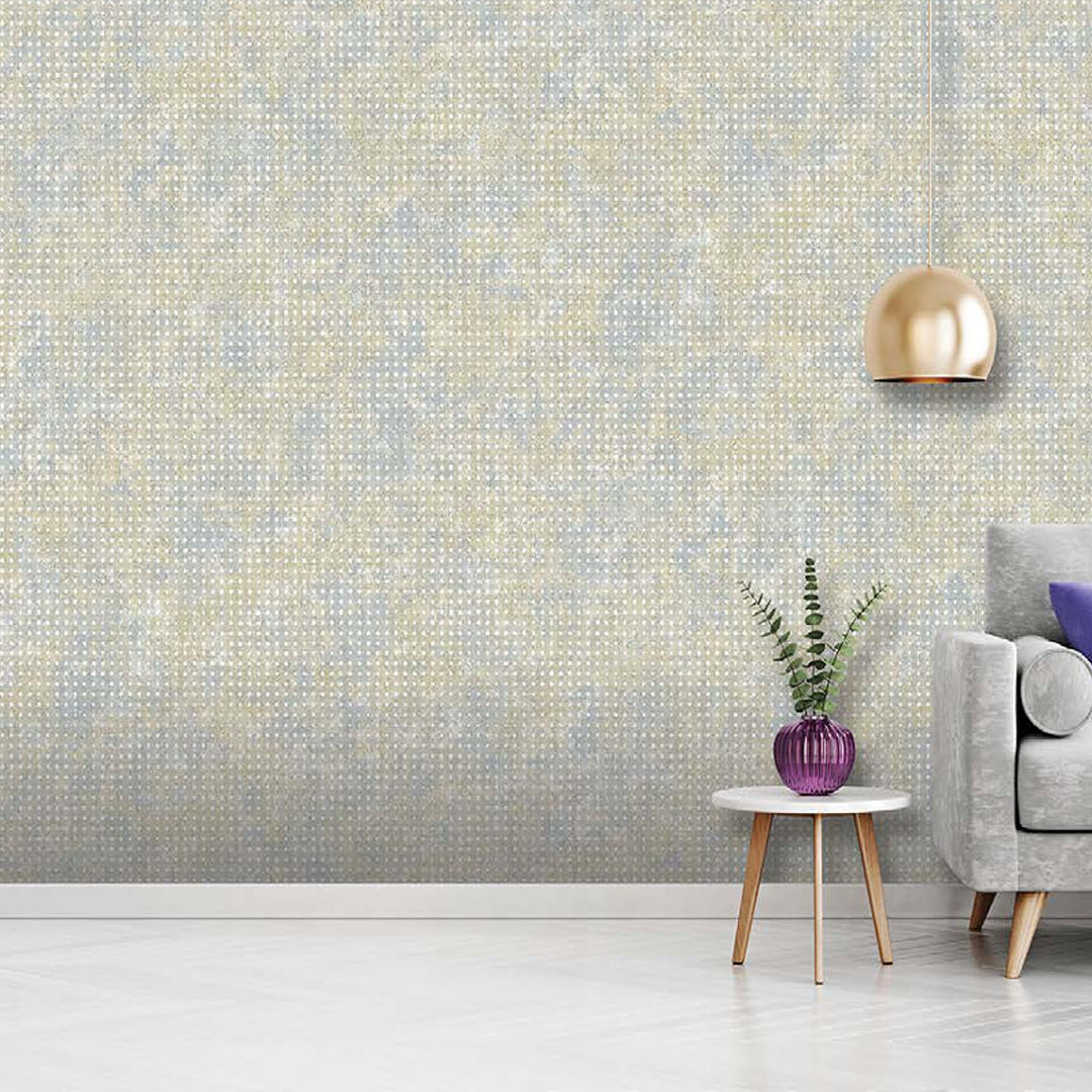 Dyna Vintage Brown Square Texture Wallpaper – Myindianthings