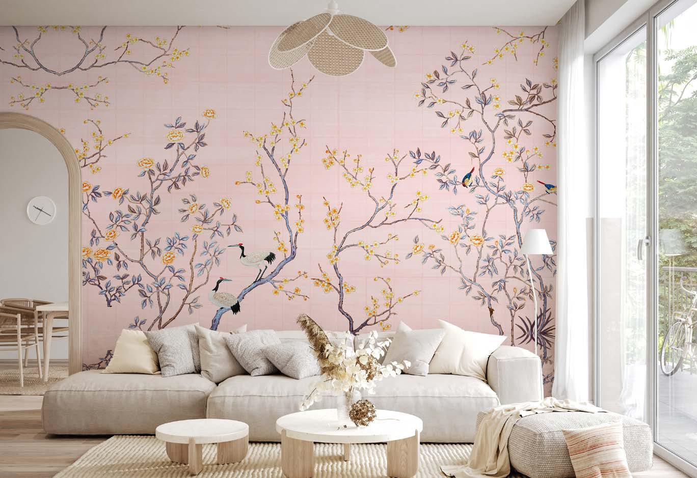 Ming Dynasty Mirage Chinoiserie Wallpaper – Myindianthings