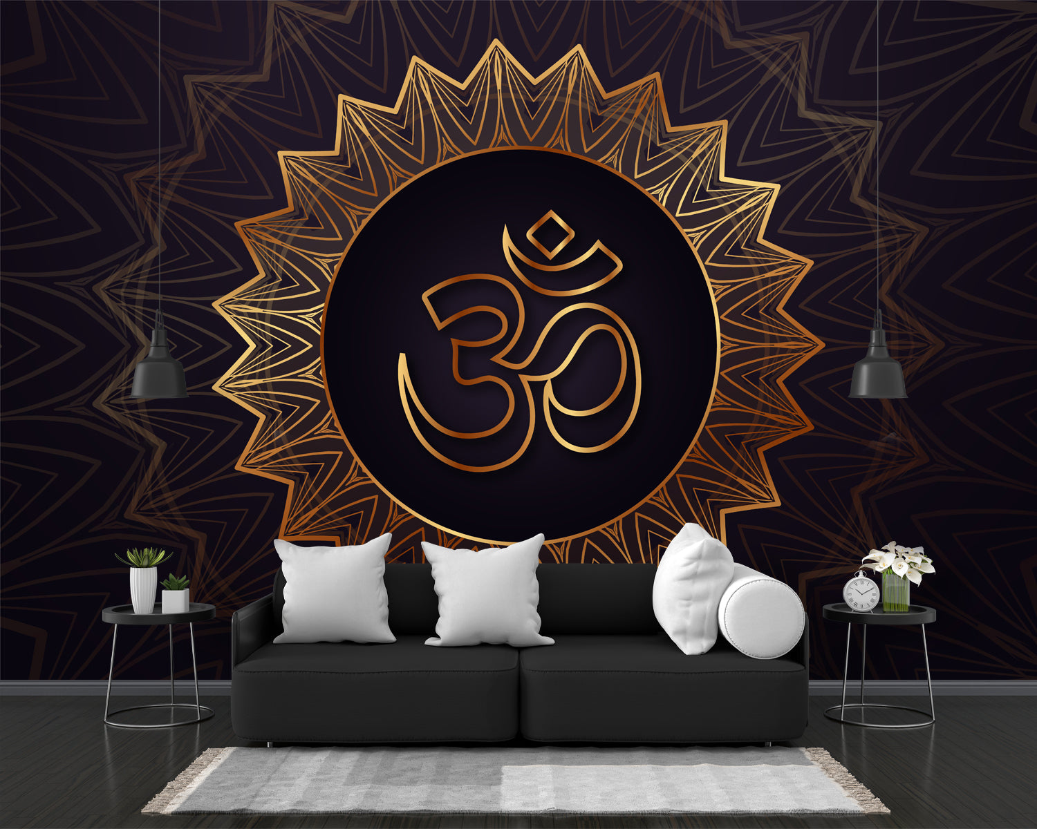 Gold Om Symbol Wallpaper – Myindianthings