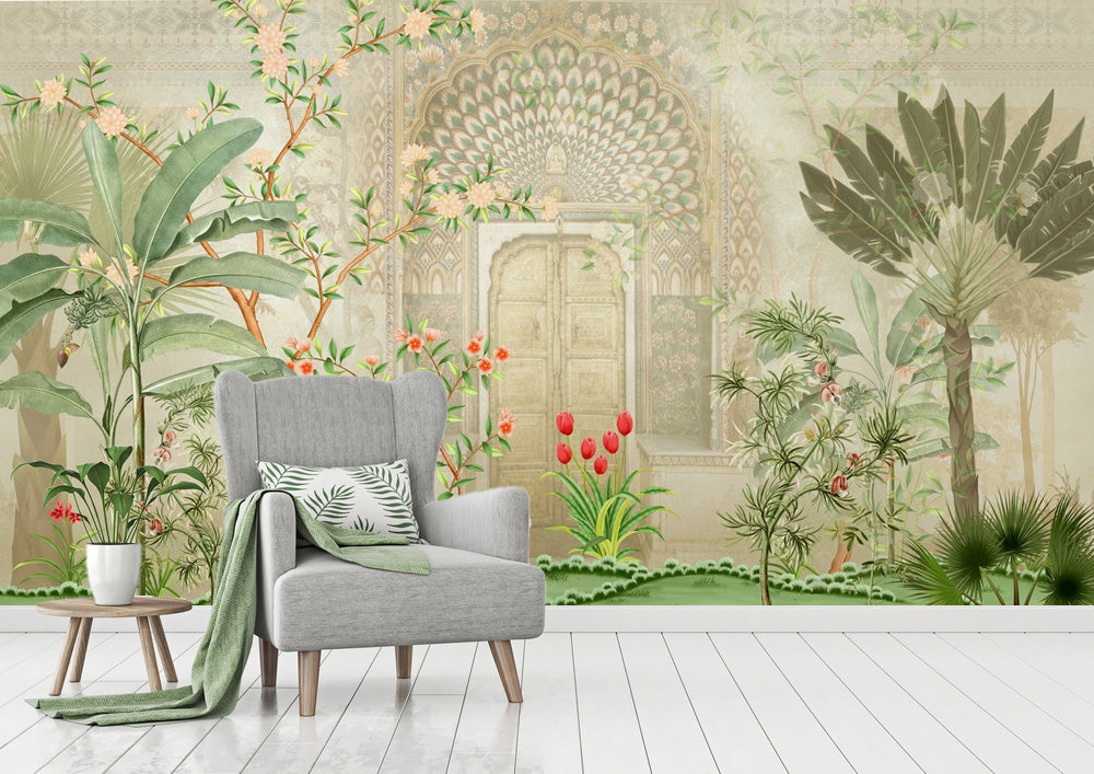 Traditional Gate Wallpaper – Myindianthings
