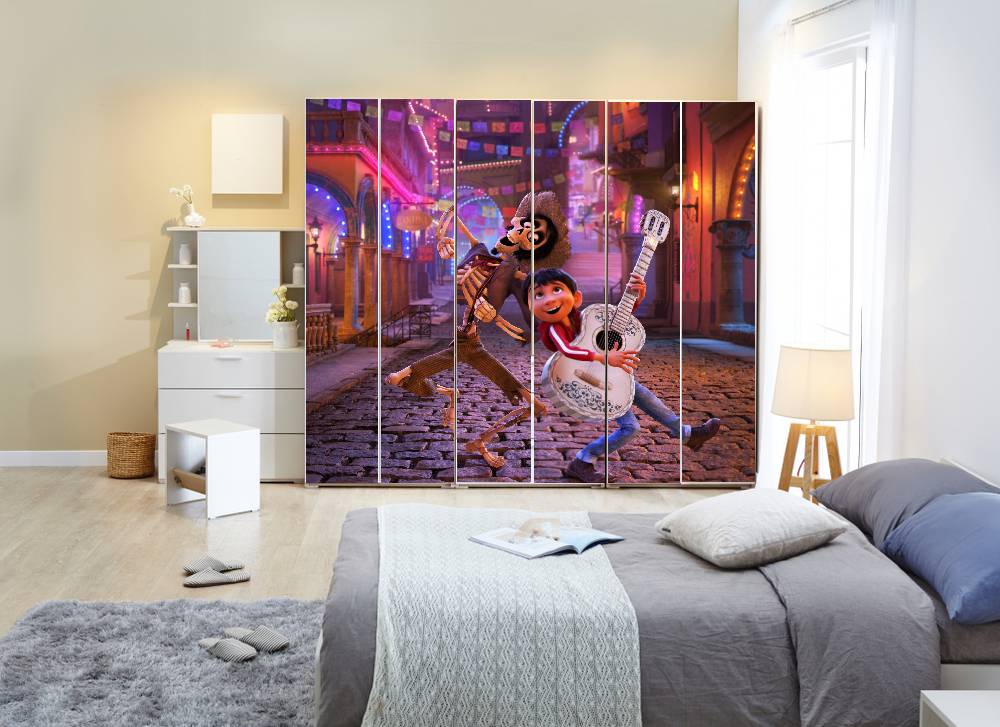 Coco Character Self Adhesive Sticker For Wardrobe – Myindianthings