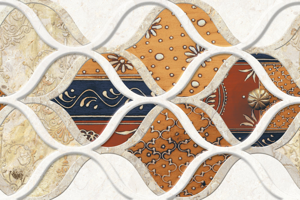 Indian tile Customised Wallpaper – Myindianthings