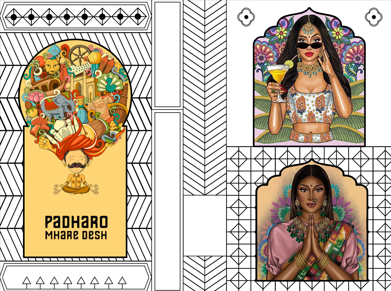 Padharo Mhare Desh Traditional Wallpaper – Myindianthings